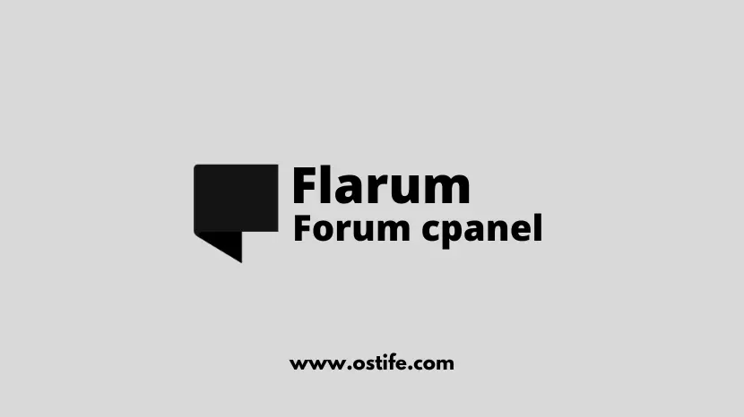 Cara Pasang Forum Flarum Di Cpanel - Ostife