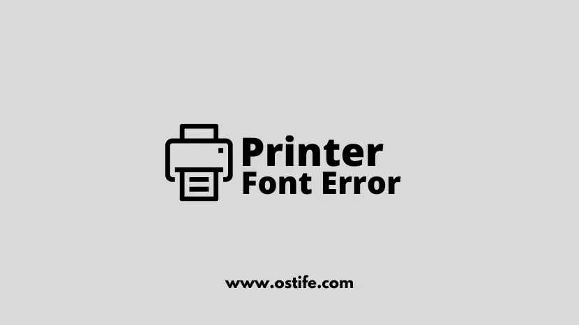 Cara Mengatasi Error Print – Font Berubah Menjadi Simbol Aneh - Ostife