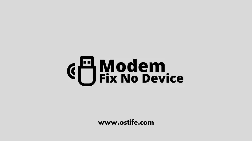 Mengatasi Problem No Device Modem Speed Up di Windows 10 - Ostife