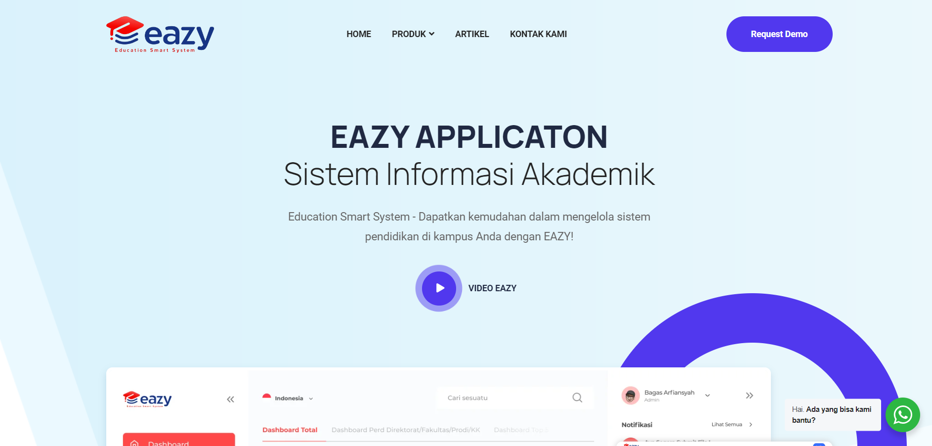 Sistem Informasi Akademik Efektif Berbasis Awan (SIAKAD) dari Eazy Application - Ostife