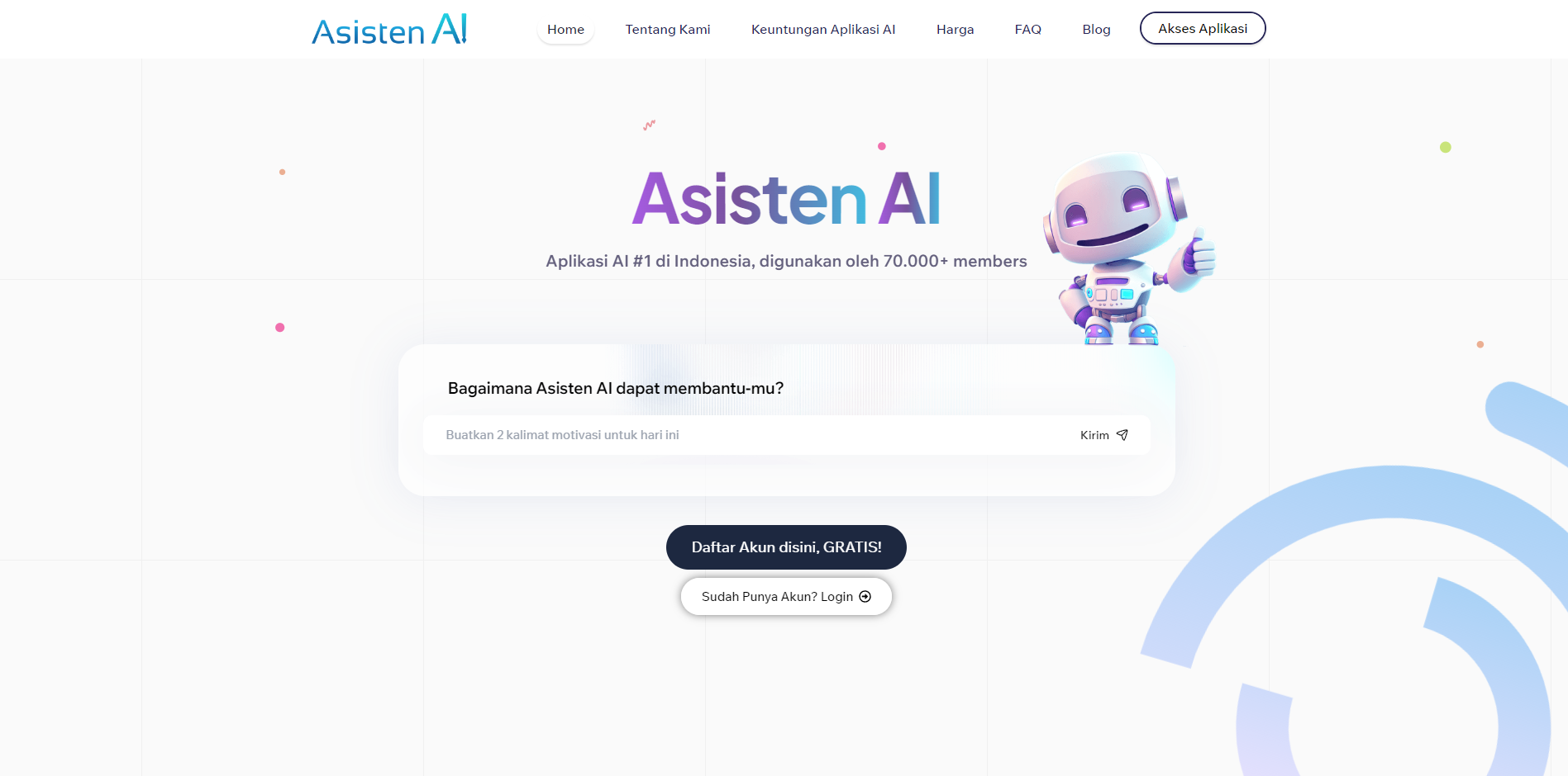 Asisten AI: Aplikasi AI Nomor 1 di Indonesia - Ostife